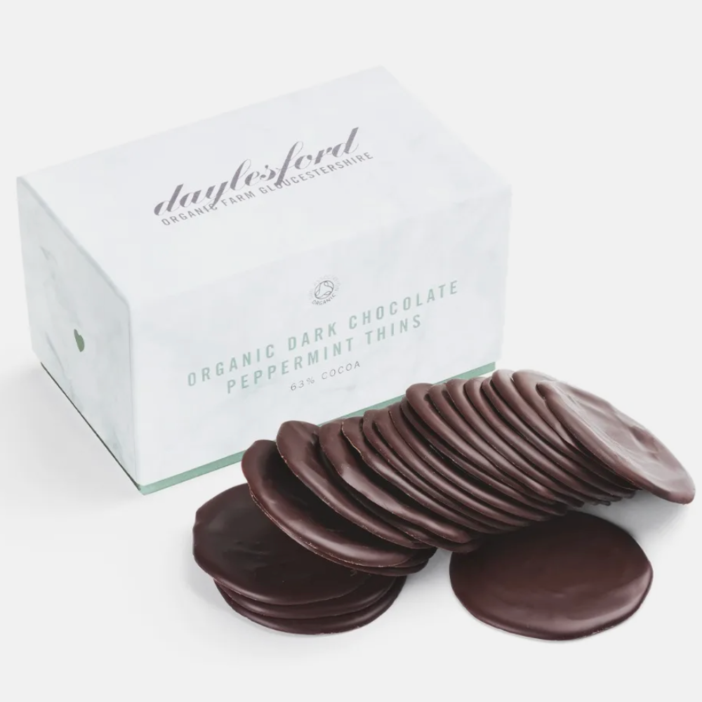 Daylesford Organic Dark Chocolate Peppermint Thins – Ateliers Verts